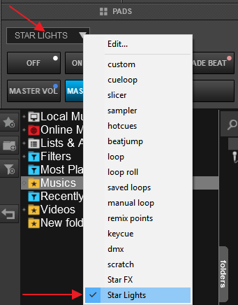 VirtualDJ - Hardware Manuals - Hercules - Starlight - Lights