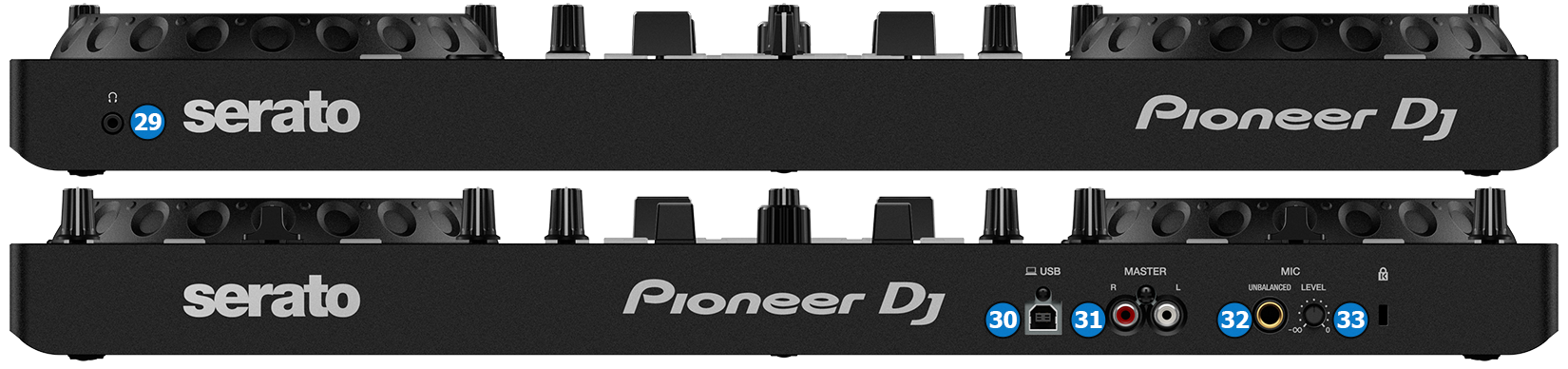 VirtualDJ - DDJ-REV1 - Front & Rear