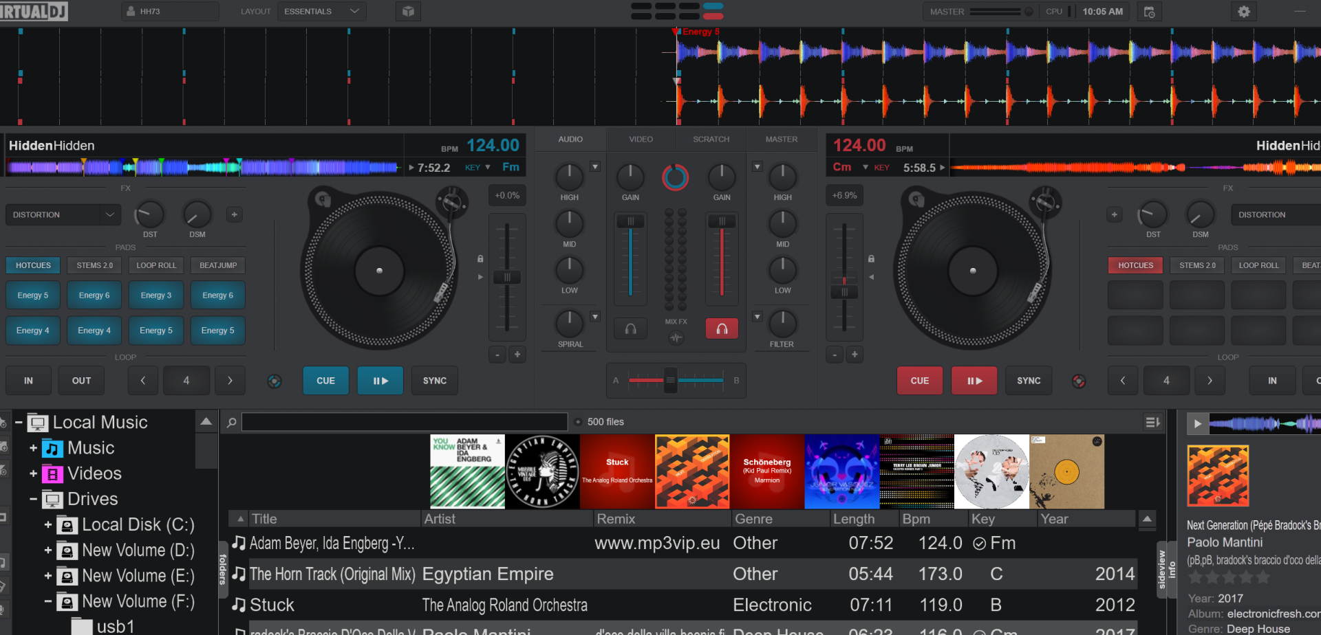 VirtualDJ - small cover art on default skin not showing up now